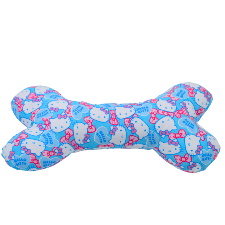 Coco Kindi Squeaky Cotton Toy Bone (Mixed Colors) - Petsclub