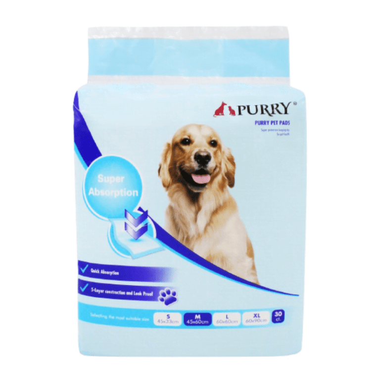 Purry Pet Training Pads Quick Absorbent , Leak Proof And 5 Layer With ...